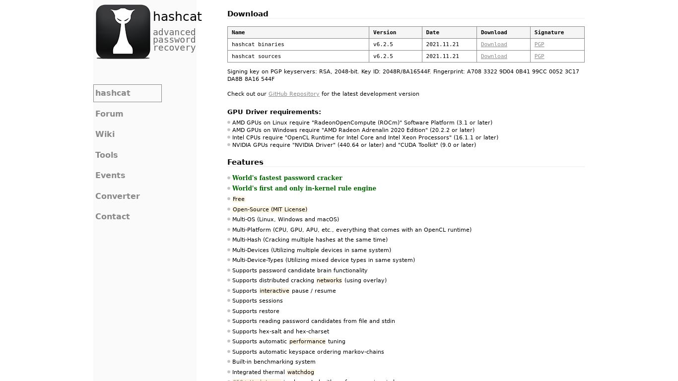 Hashcat Advanced Password Recovery